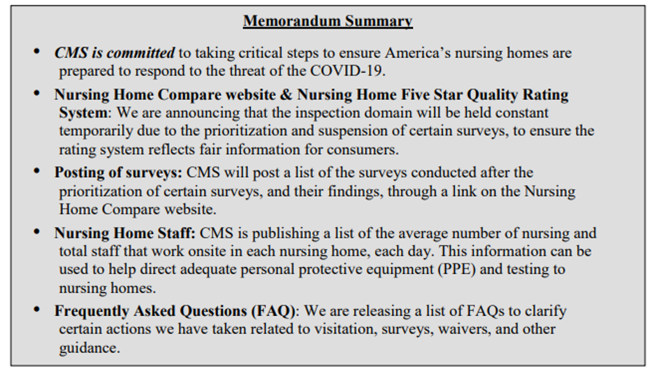 CMS Updates for Nursing Homes – Friday, April 24, 2020 – BriggsNetNews