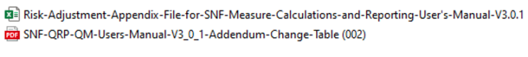 SNF QRP Measure Calculations and Reporting User’s Manual Updated ...