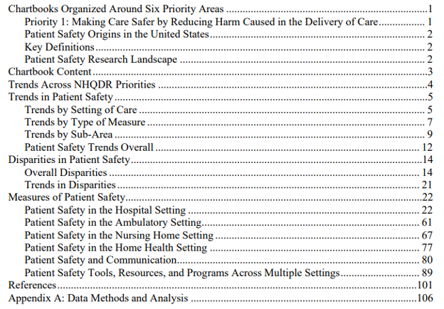 Patient Safety Chartbook – BriggsNetNews