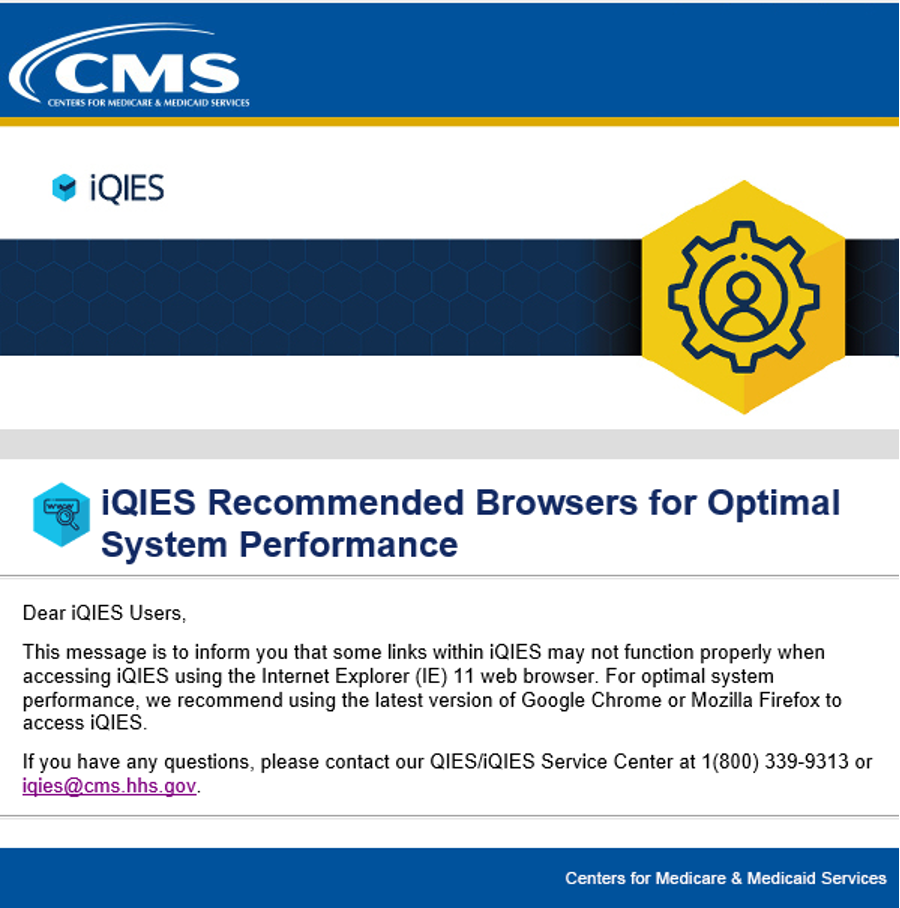 iQIES Recommended Browsers for Optimal System Performance – BriggsNetNews