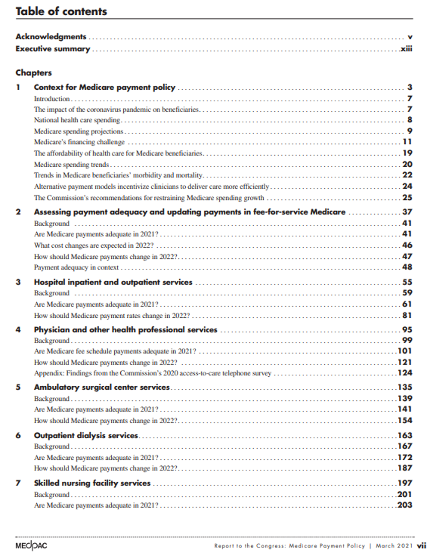 MedPAC Report to the Congress: Medicare Payment Policy – BriggsNetNews