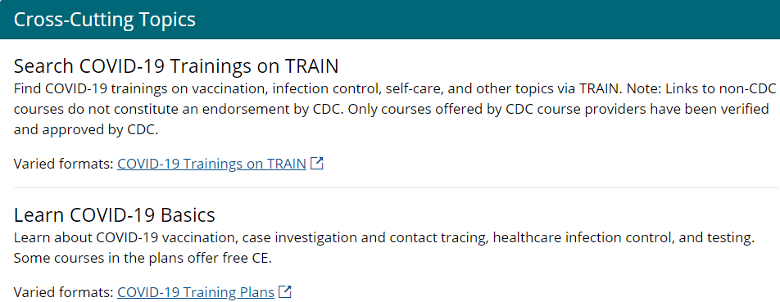 CDC Updates COVID-19 Training for Healthcare Professionals – BriggsNetNews