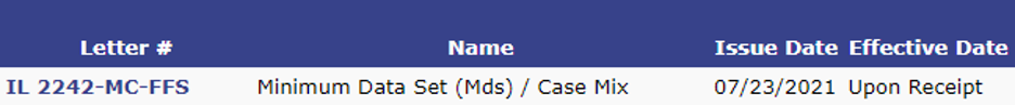 Iowa Minimum Data Set (MDS) / Case Mix – BriggsNetNews