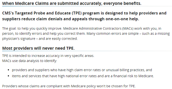 CMS Resumes Targeted Probe & Educate Program – BriggsNetNews