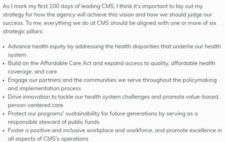 National Stakeholder Call with the CMS Administrator – BriggsNetNews