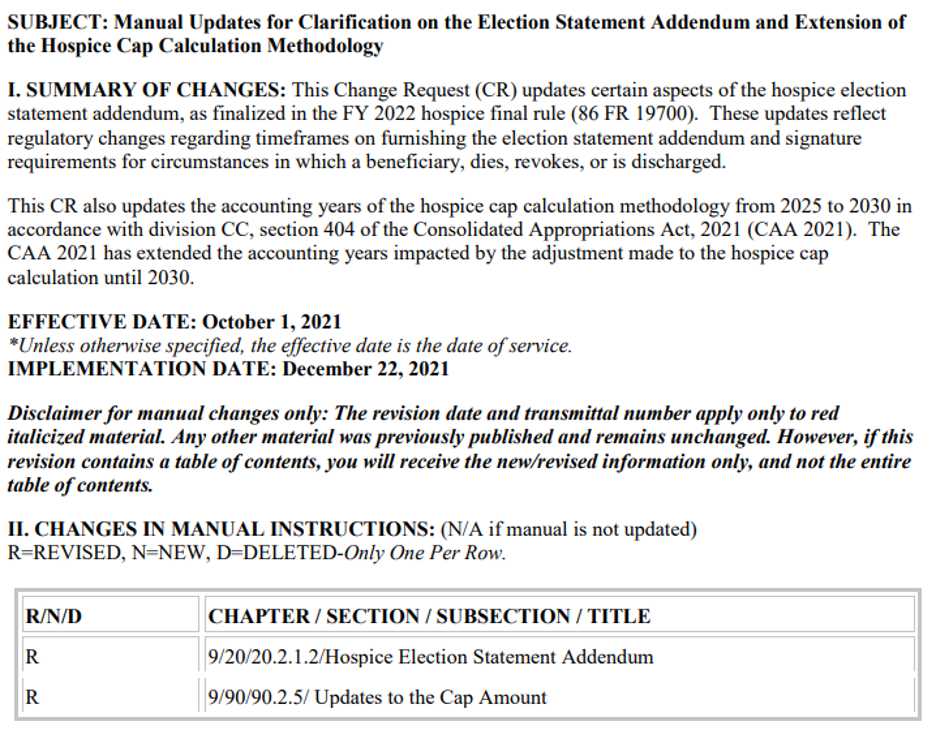 Manual Updates for Clarification on the Election Statement Addendum and ...