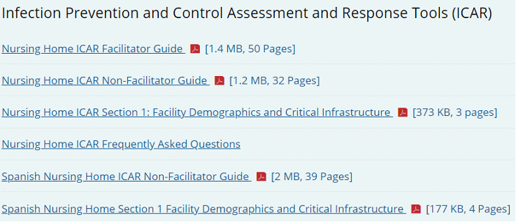 CDC Updates Infection Prevention and Control Assessment Tool for ...