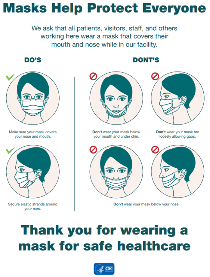 New Mask Sign for Facilities: Masks Help Protect Everyone – BriggsNetNews