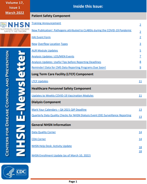 2022 NHSN Q1 Newsletter Available – BriggsNetNews