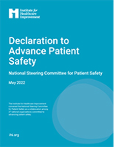 National Action Plan to Advance Patient Safety (IHI) – BriggsNetNews