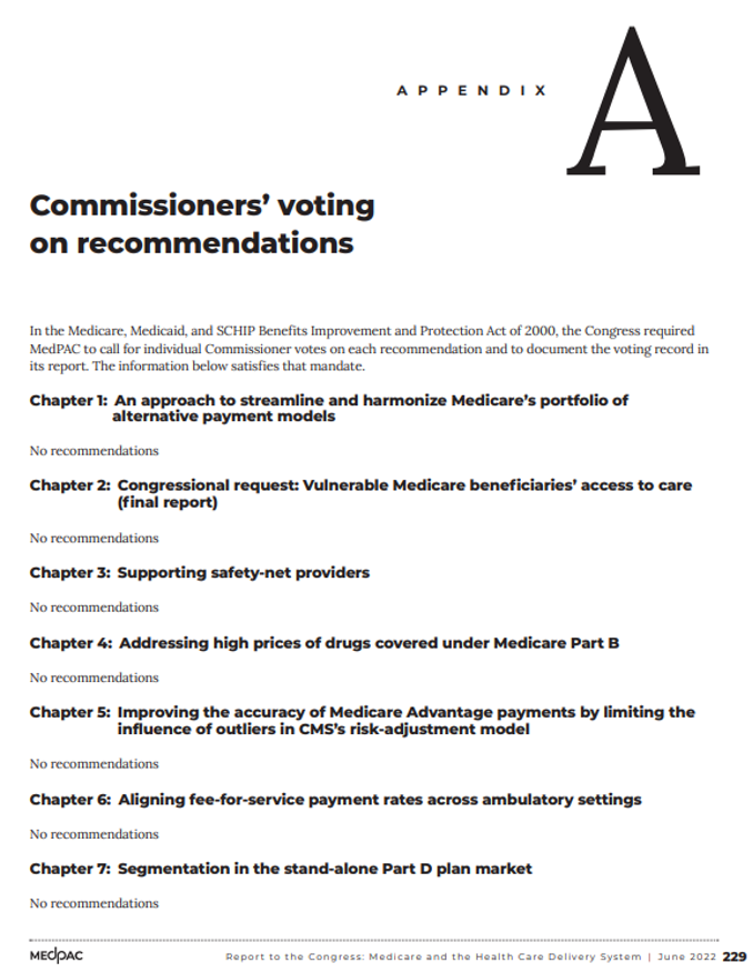 June 2022 MedPAC Report to Congress: Medicare and the HC Delivery ...