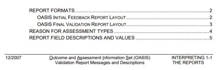 OASIS (Home Health) Error Message User Guide Updated – BriggsNetNews