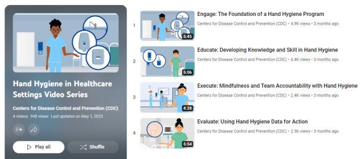 CDC Updates Videos: Hand Hygiene in Healthcare Settings and Enhanced ...