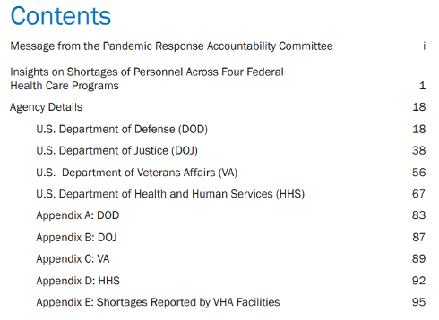 Review of Personnel Shortages in Federal Health Care Programs During ...